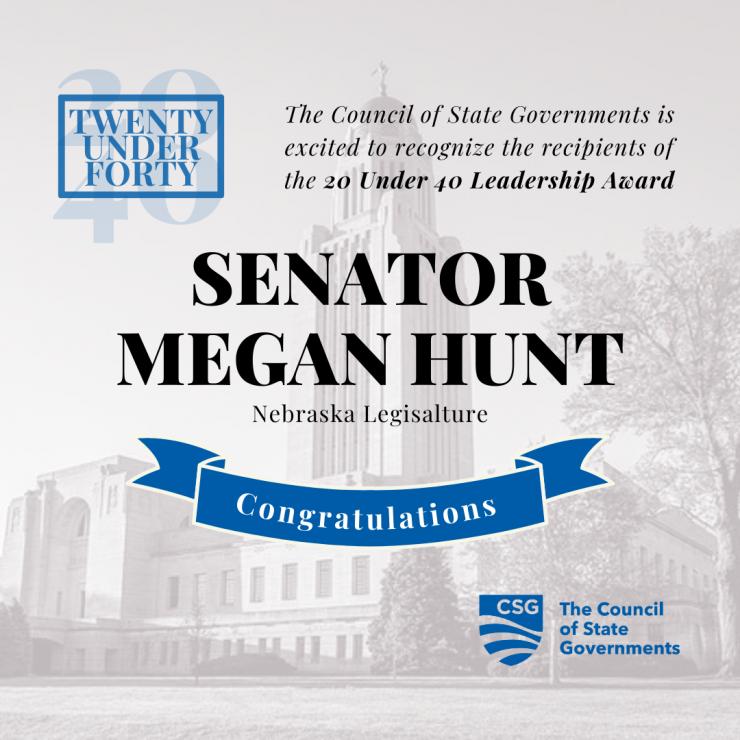 Senator Megan Hunt Receives The Council… | Megan Hunt for Legislature